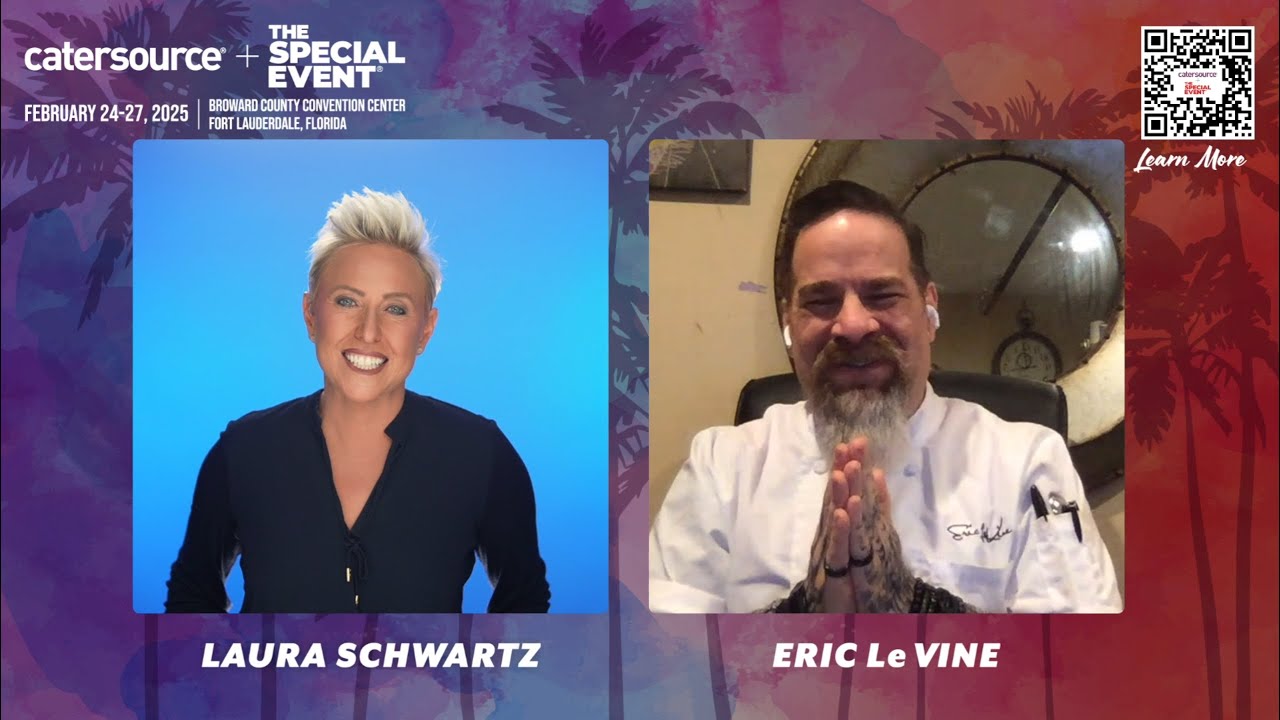 Laura interviews the renowned Chef Eric LeVine | Laura Schwartz | Emcee ...
